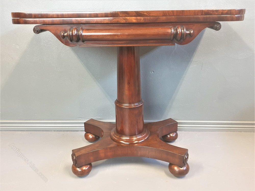 Victorian Mahogany Fold Over Card Table as619a610 / R 377 - Antiques Atlas
