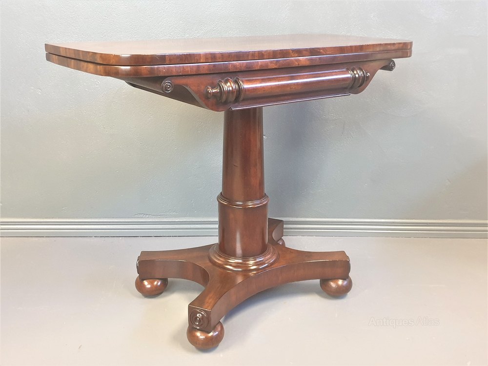 Victorian Mahogany Fold Over Card Table as619a610 / R 377 - Antiques Atlas