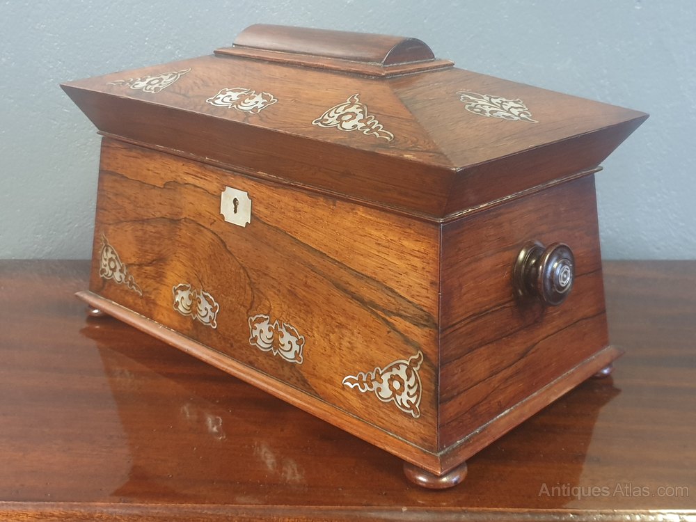 Antiques Atlas - Victorian Rosewood Tea Caddy