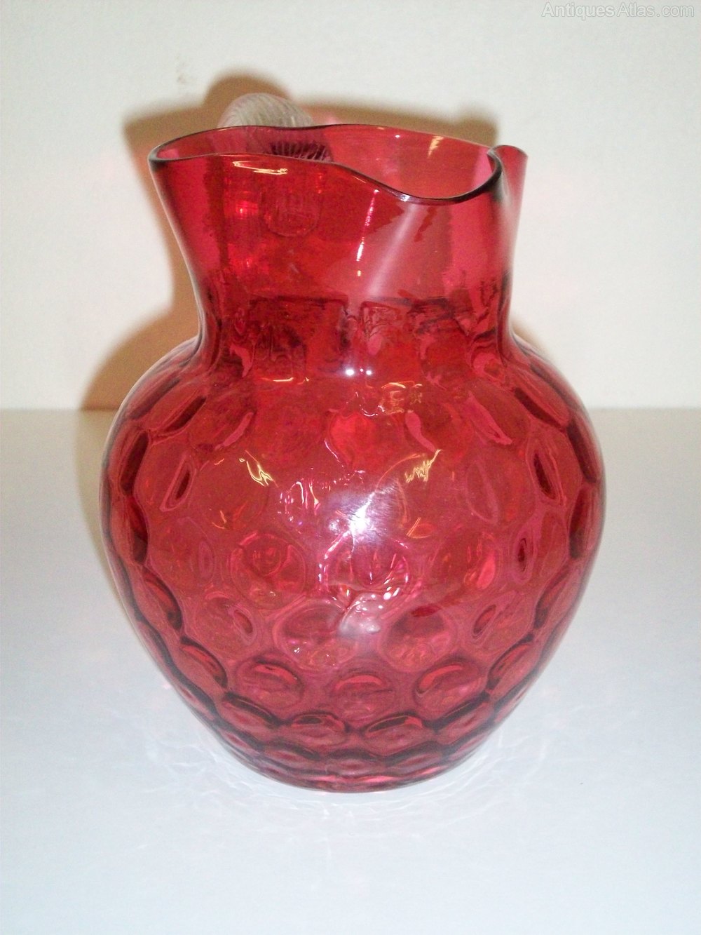 Antiques Atlas Victorian Ruby Glass Jug