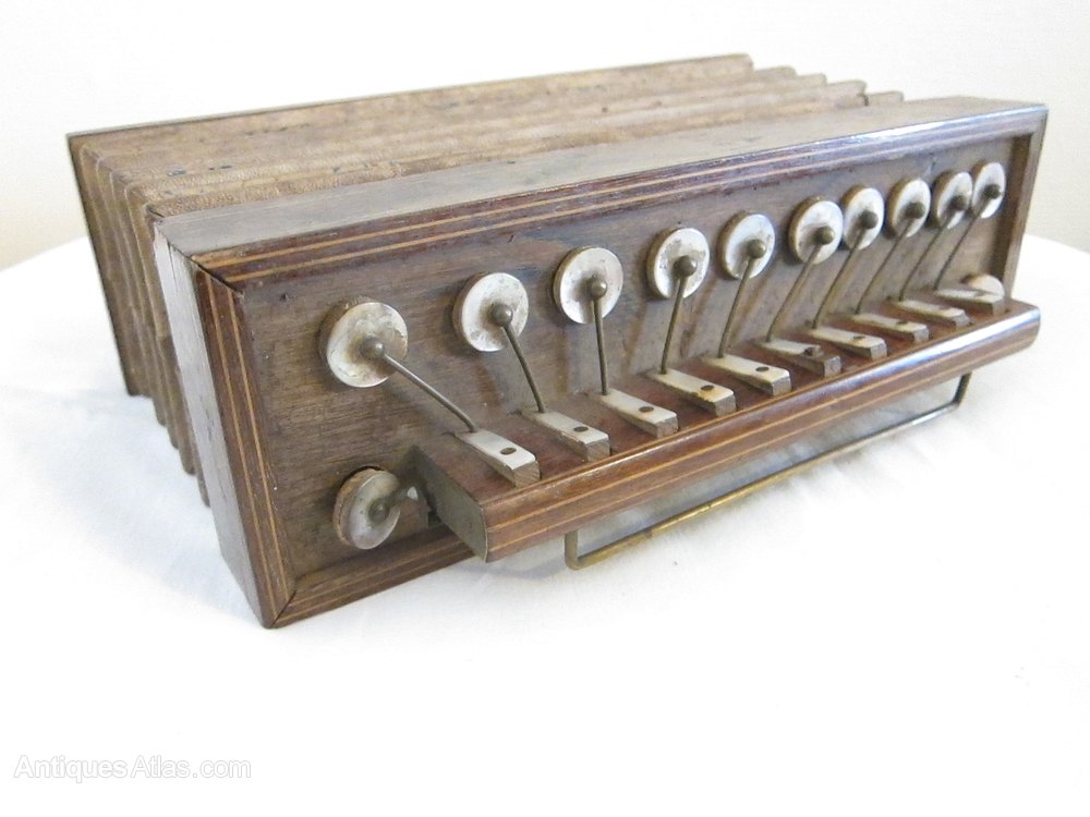 Antiques Atlas - 19th Century Antique Flutina Accordion Rosewood