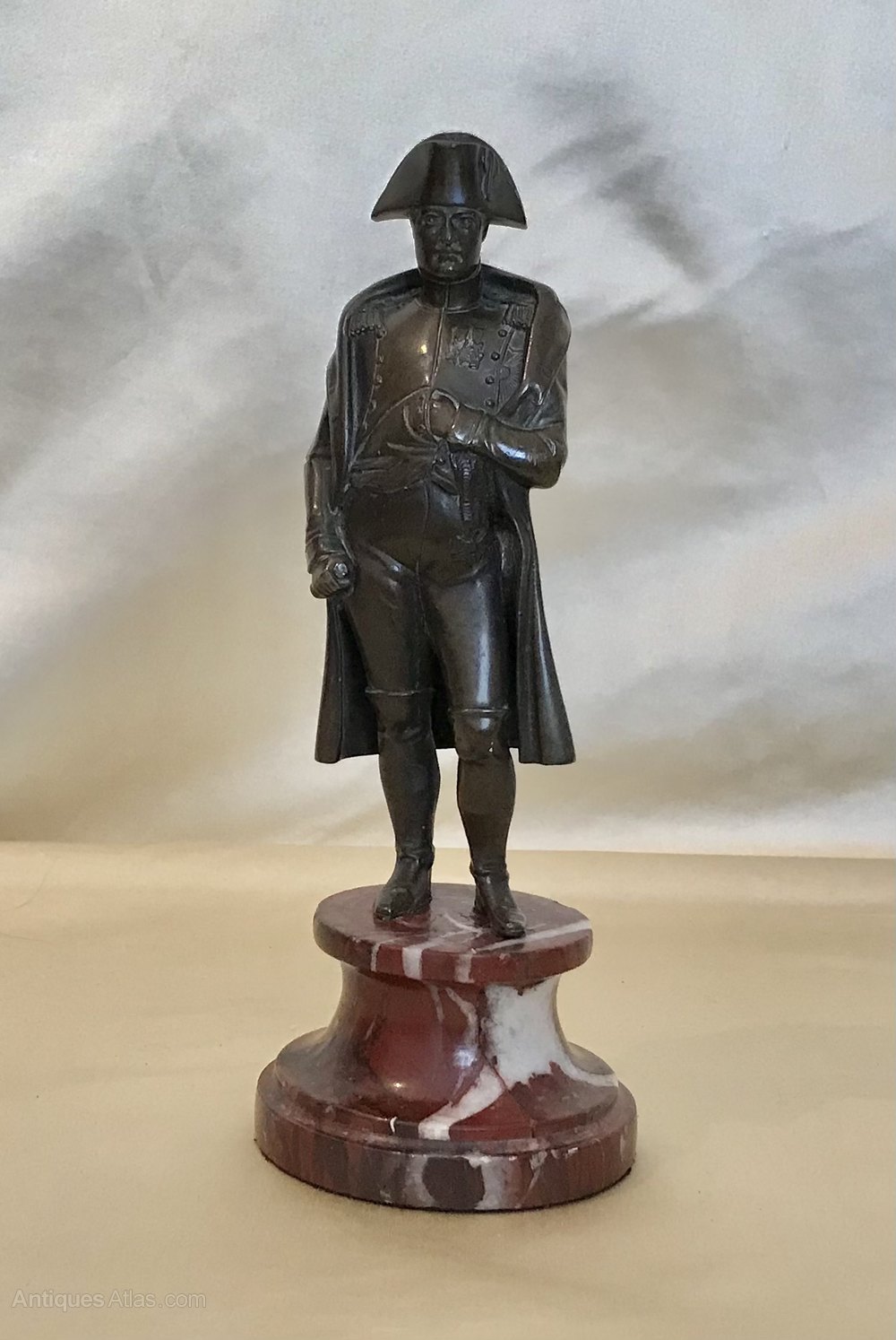 Antiques Atlas - Small Bronze Statue Of Napoleon On A Marble Base