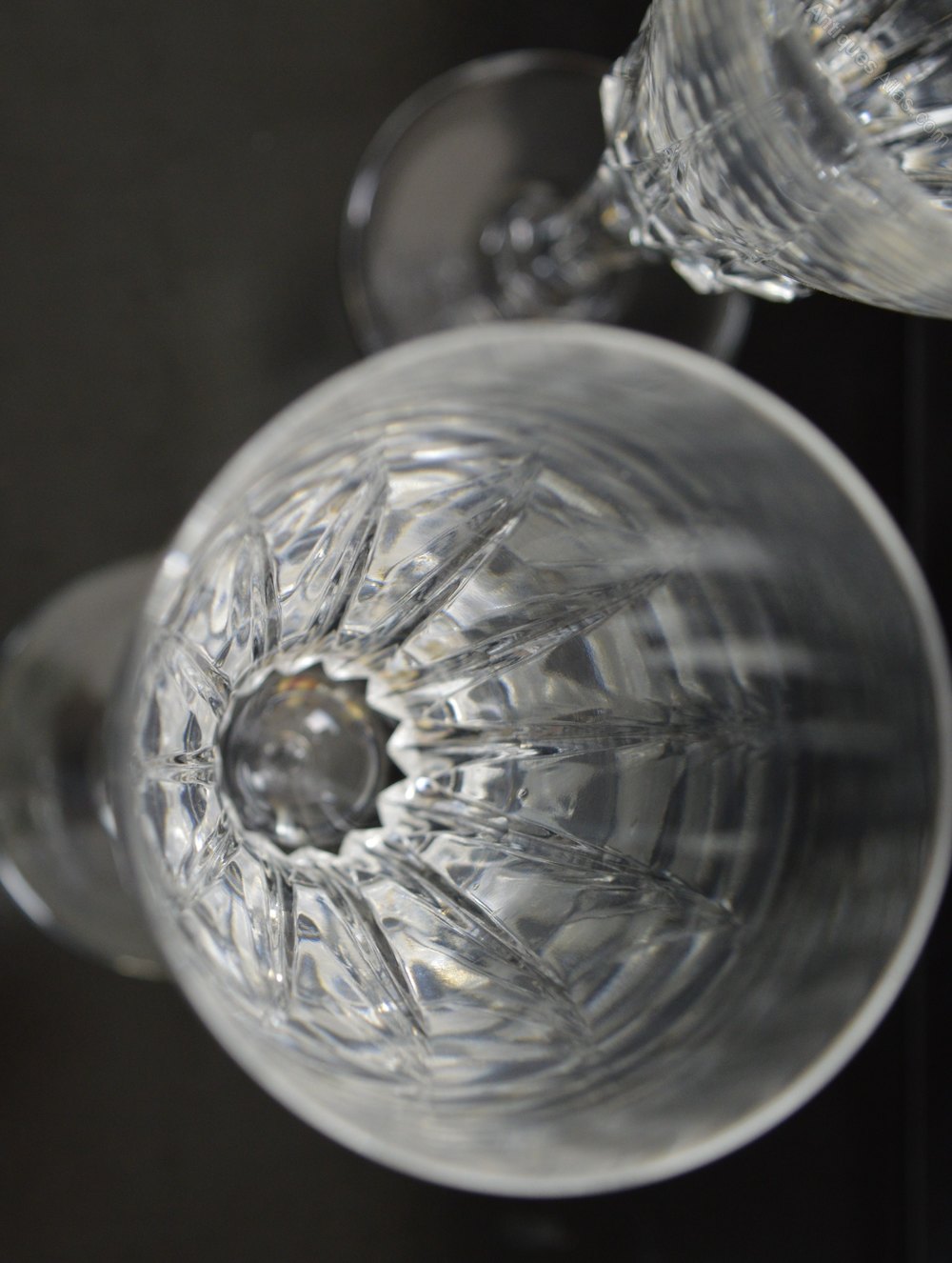 Antiques Atlas - Vintage Val St Lambert Crystal Fluted Champagne