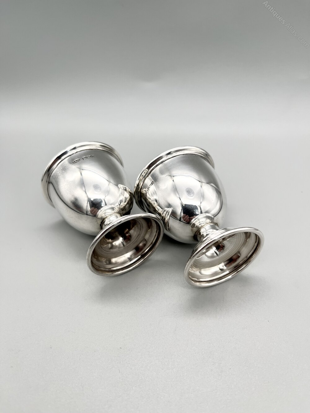 Antiques Atlas - 2 X Vintage Silver Egg Cups, Broadway & Co, 1973 ...