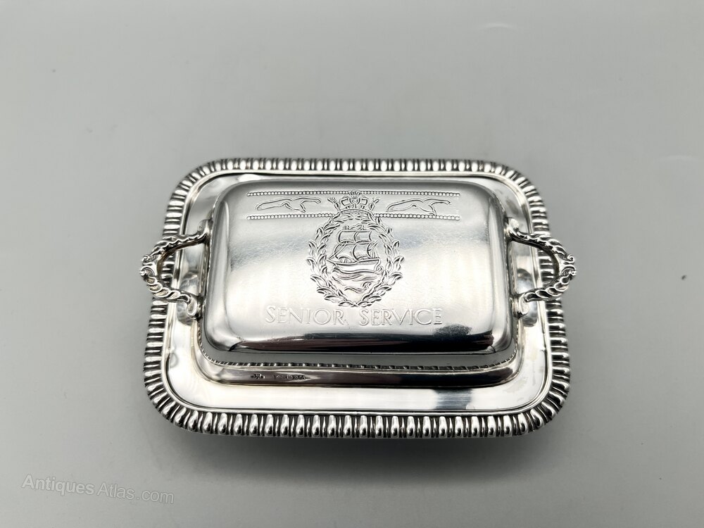 Antiques Atlas - Vintage Senior Service Silver Cigarette Box, 1961 ...