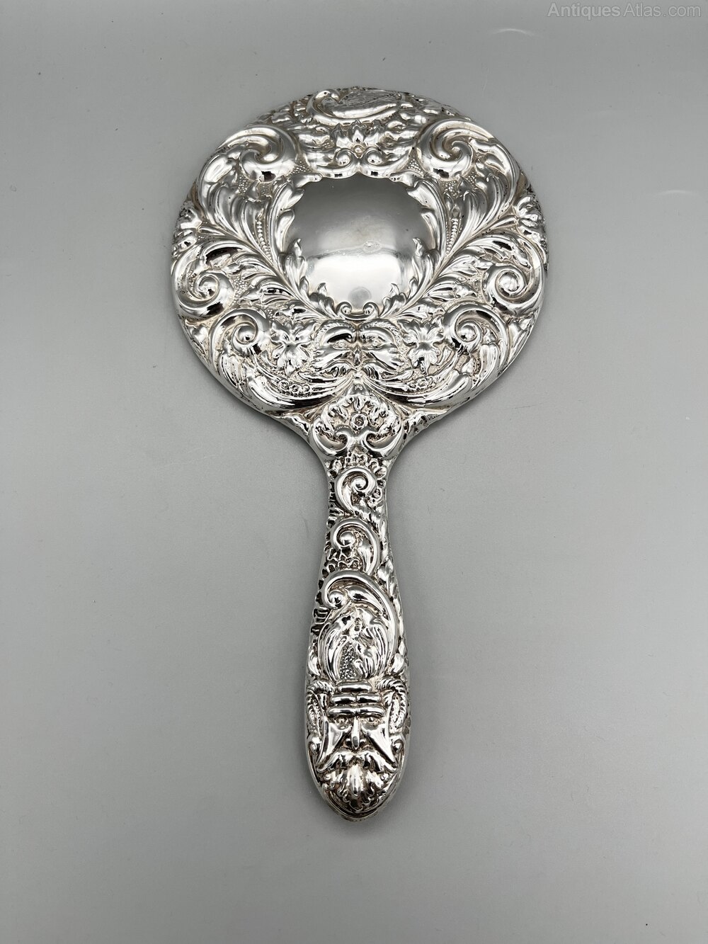 Antiques Atlas - Vintage Sterling Silver Hand Mirror, B'ham, 1981 ...