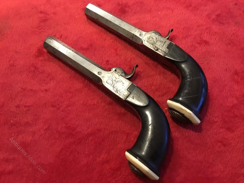 Antiques Atlas - Pair Of Matching Early Percussion Pistols