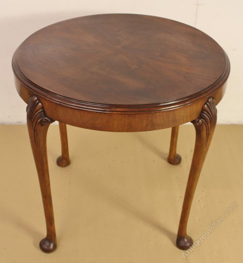 Burr Walnut Lamp Table - Antiques Atlas
