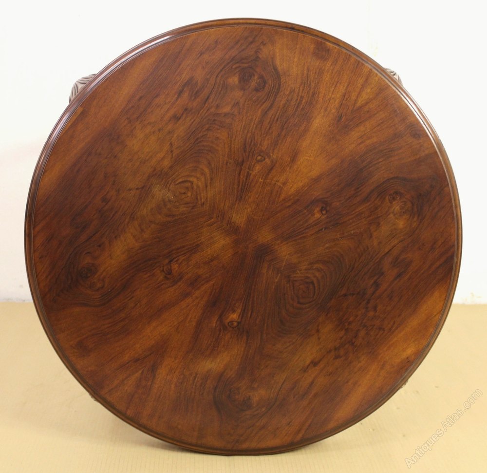 Burr Walnut Lamp Table - Antiques Atlas