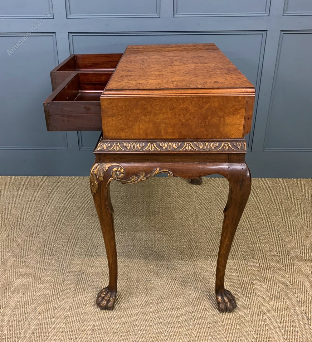 Burr Walnut Side Table - Antiques Atlas