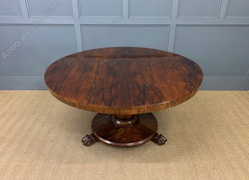 Early Victorian Rosewood Loo Table - Antiques Atlas