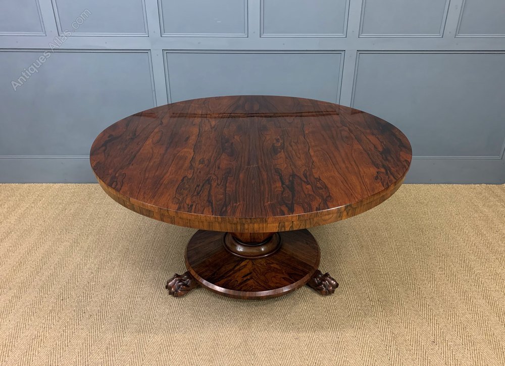 Early Victorian Rosewood Loo Table - Antiques Atlas