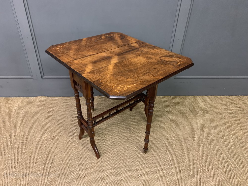 Inlaid Rosewood Sutherland Table - Antiques Atlas