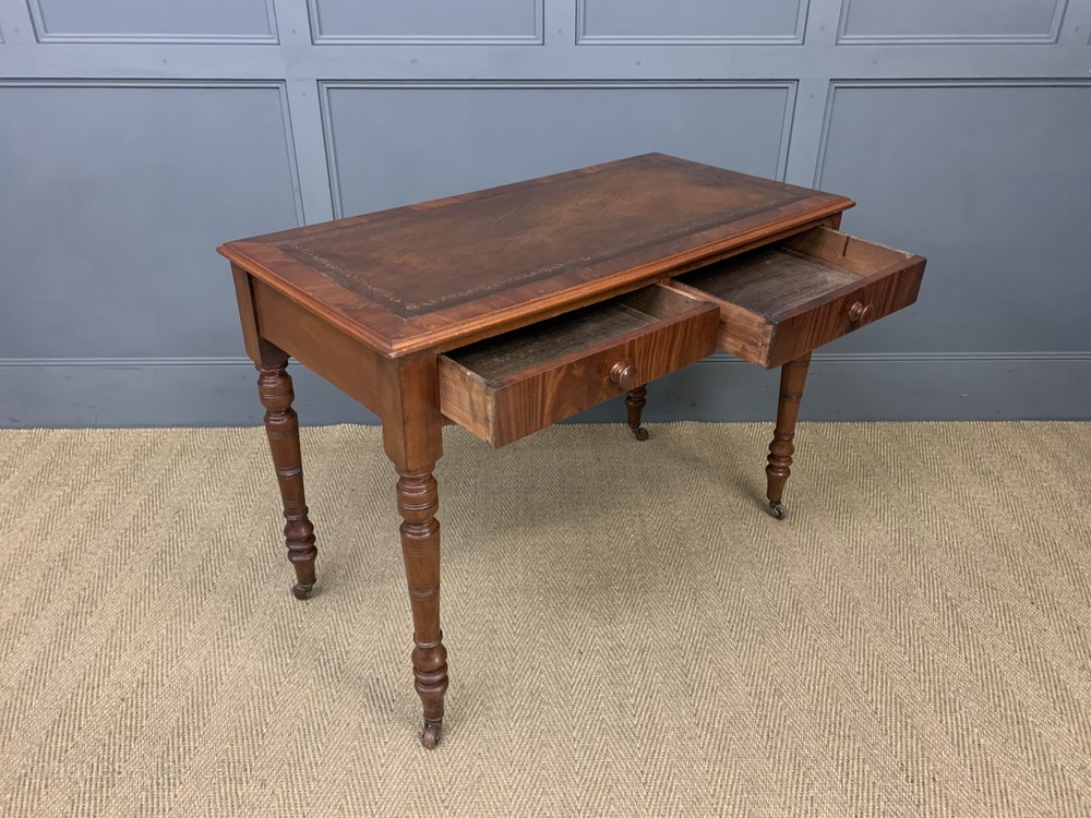 Victorian Mahogany Writing Table By Jas Shoolbred - Antiques Atlas