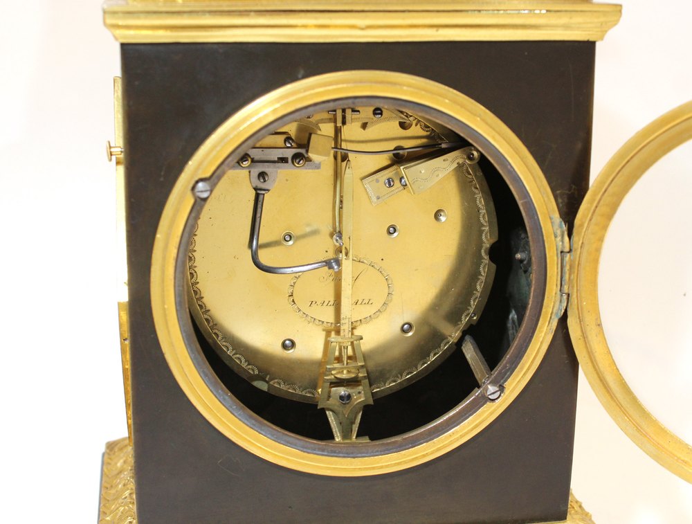 Antiques Atlas - Regency Gilt And Bronze Fusee Mantel Clock