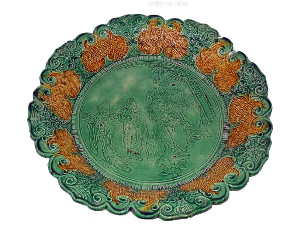 Antiques Atlas - Chinese 17th Century Porcelain Wucai Carved Plate