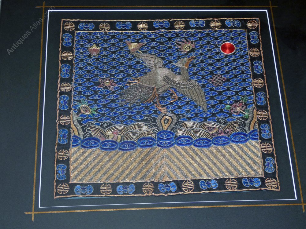 Antiques Atlas - Chinese Rank Badge / Mandarin Square as073a029 / 6197