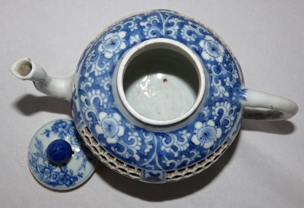 Antiques Atlas - Transitional Chinese Reticulated Tea Pot as073a271 / 6341