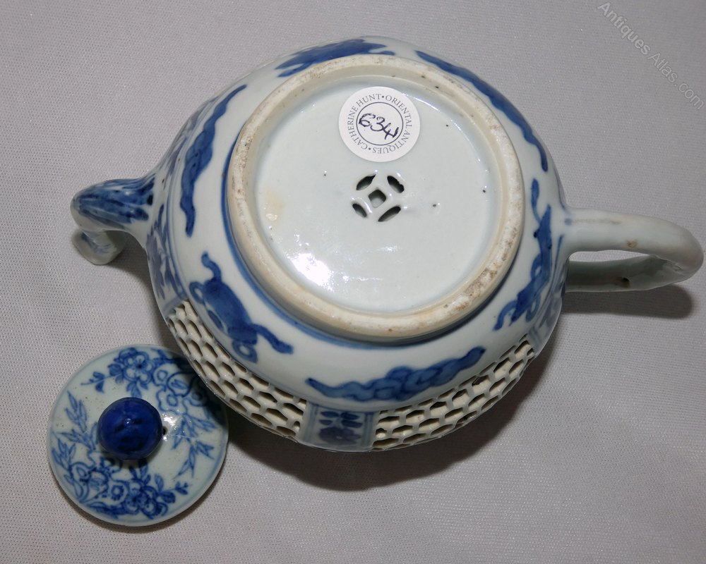 Antiques Atlas - Transitional Chinese Reticulated Tea Pot as073a271 / 6341