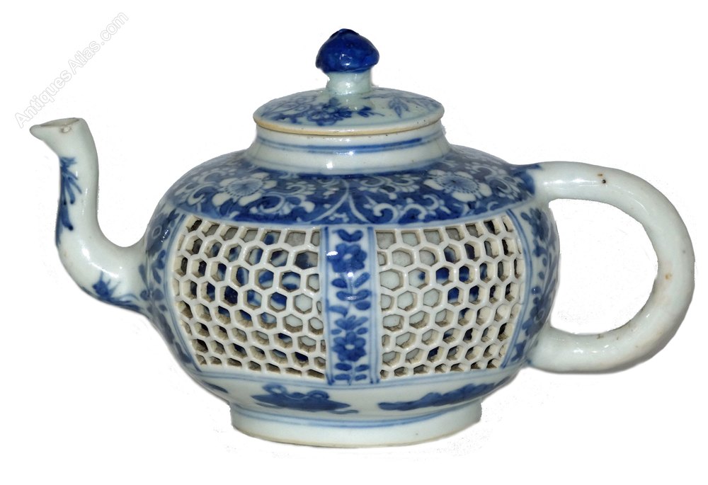 Antiques Atlas - Transitional Chinese Reticulated Tea Pot as073a271 / 6341