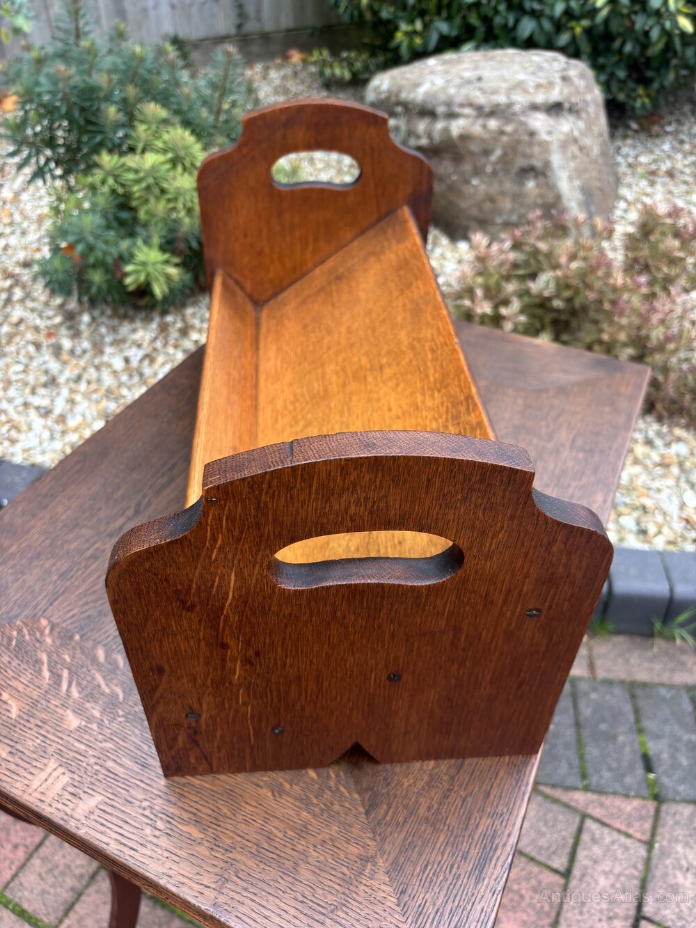 Antiques Atlas - Arts & Crafts Oak Book Trough as972a1221 / 10872