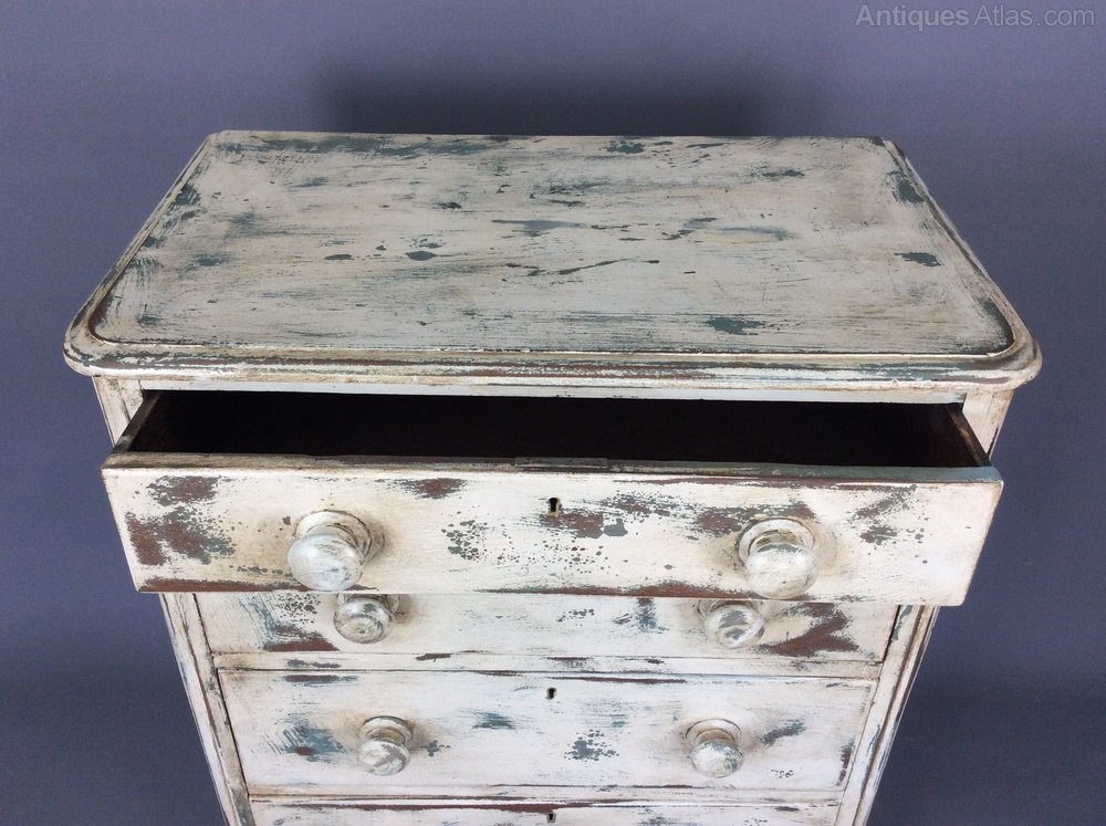 Late Victorian Painted Chest Of Drawers as972a707 / 10166 - Antiques Atlas