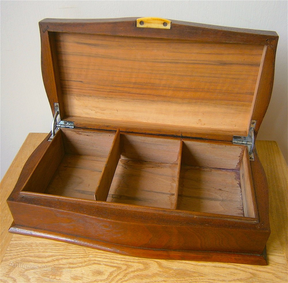 Antiques Atlas - A Good Large Deco Period Walnut Desk Top Box