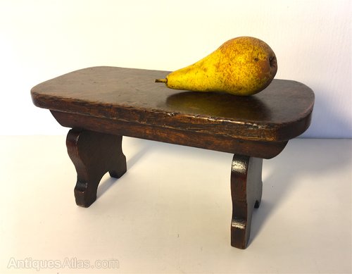 Hand Made Oak Stool Appentice Piece C.1870 Active - Antiques Atlas