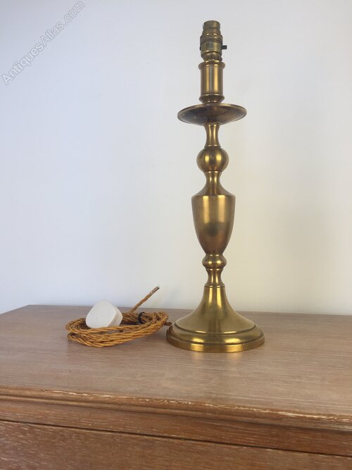 Antiques Atlas - Tall 18th Century Georgian Style Brass Table Lamp ...