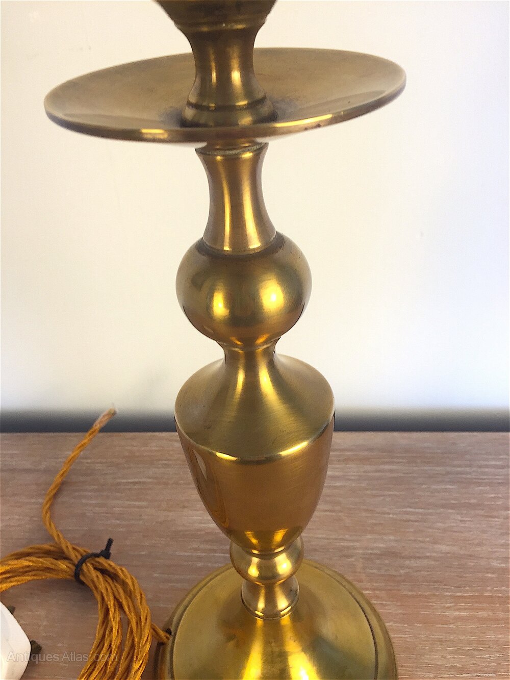 Antiques Atlas - Tall 18th Century Georgian Style Brass Table Lamp ...