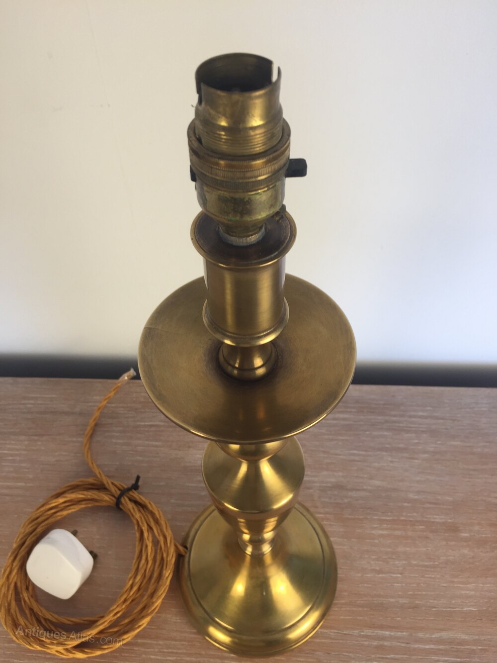 Antiques Atlas - Tall 18th Century Georgian Style Brass Table Lamp ...
