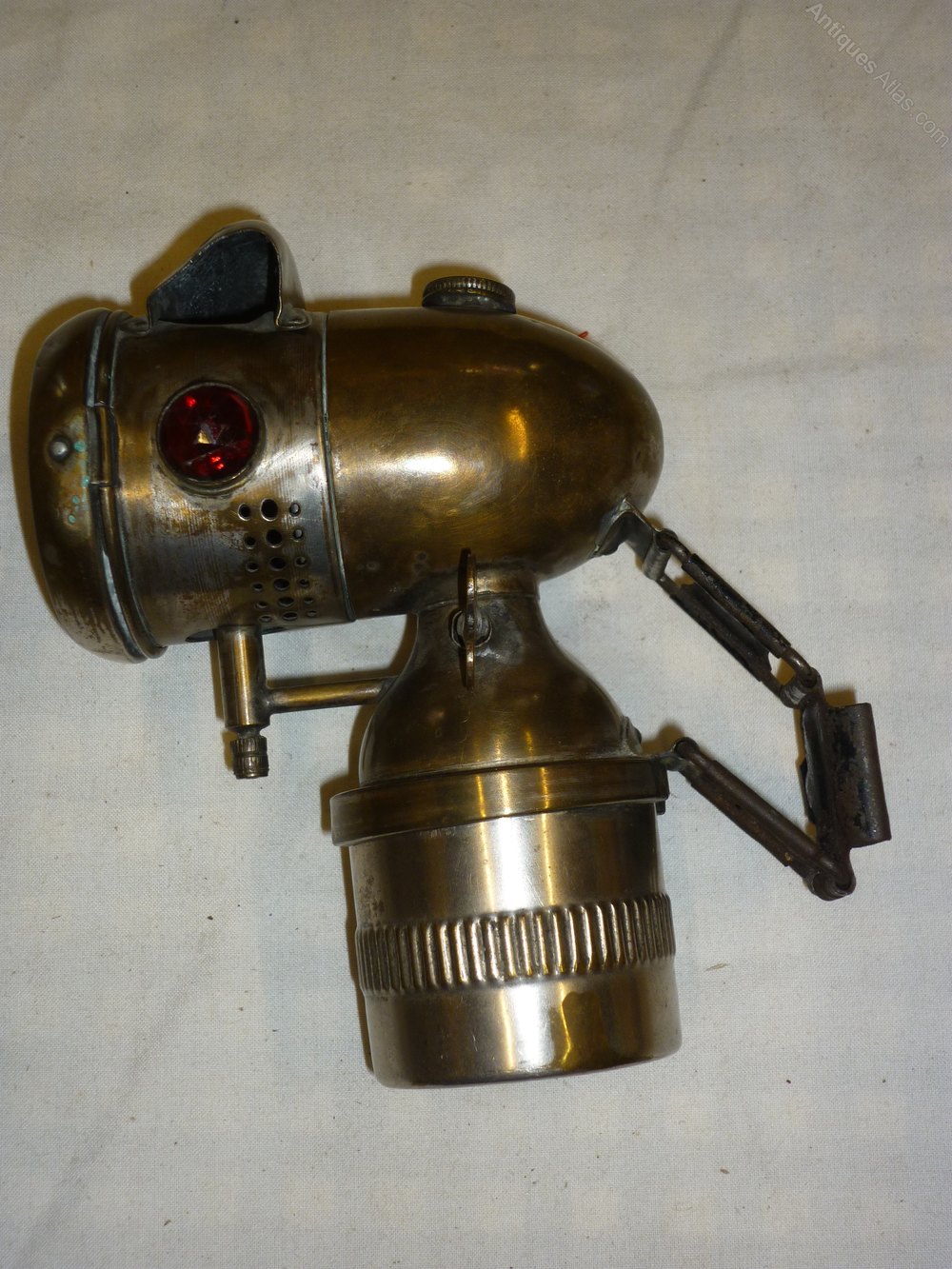Antiques Atlas - A Vintage Carbide Bicycle Lamp By LONGS.