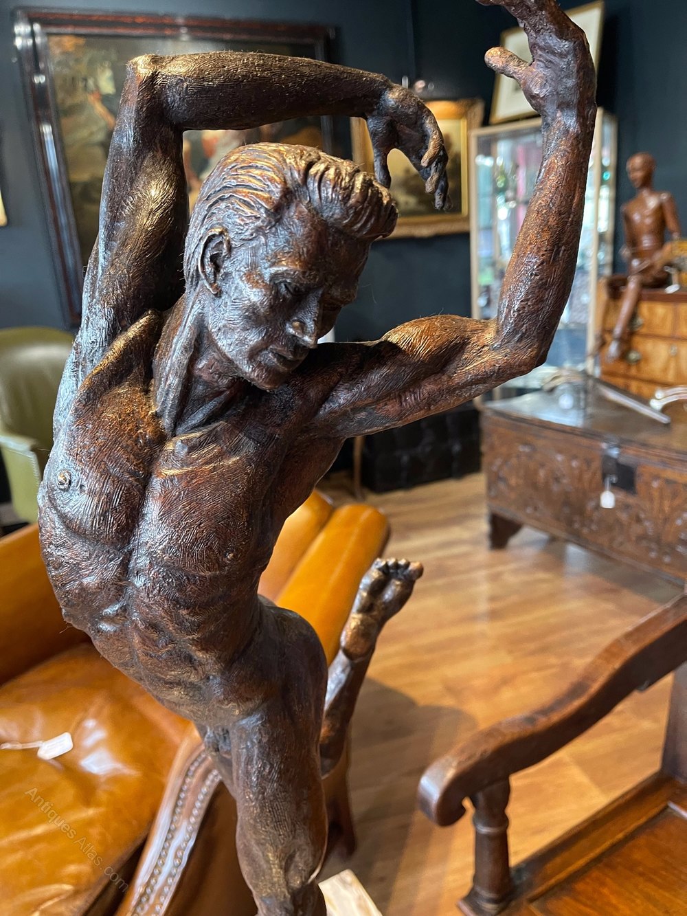 Antiques Atlas - Contemporary Bronze Male Dancer - Limited Edition