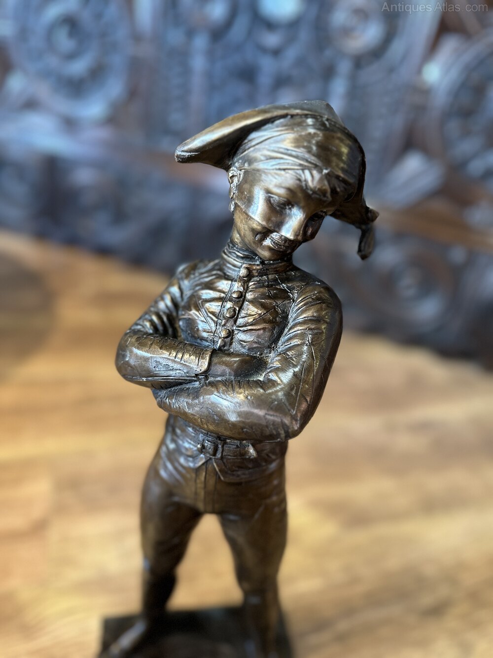 Antiques Atlas - Harlequin Bronze Figurine After Rene De Saint Marceaux ...