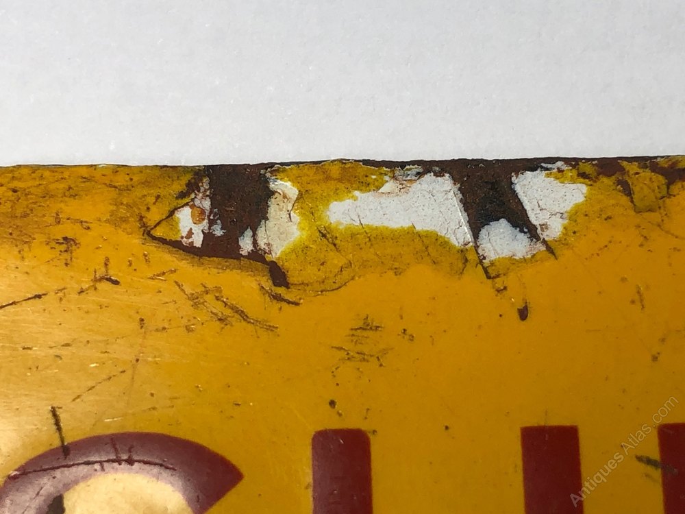 Antiques Atlas - Enamel Super Shell Petrol Advertising Sign 1950's