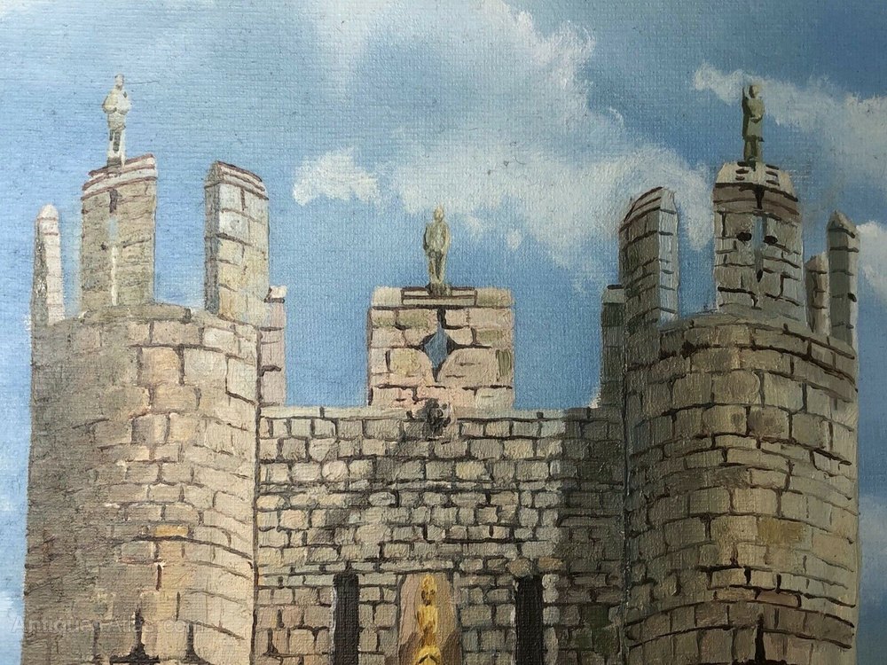 Antiques Atlas - Oil Painting "Micklegate Bar" York Signed F Chilton