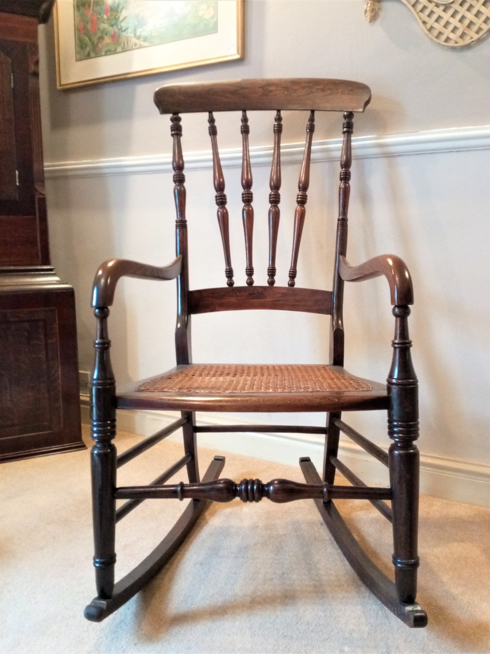 A Charming 19th Century Spindle Back Rocking Chair - Antiques Atlas