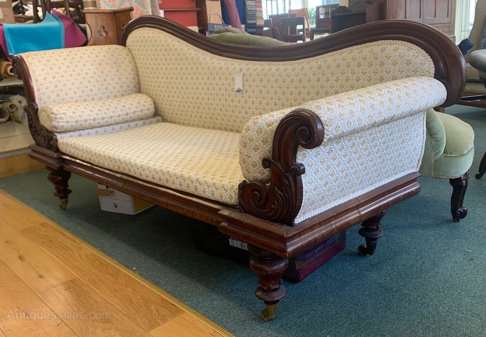 Decorative Sofa In Mahogany. as451a050 - Antiques Atlas