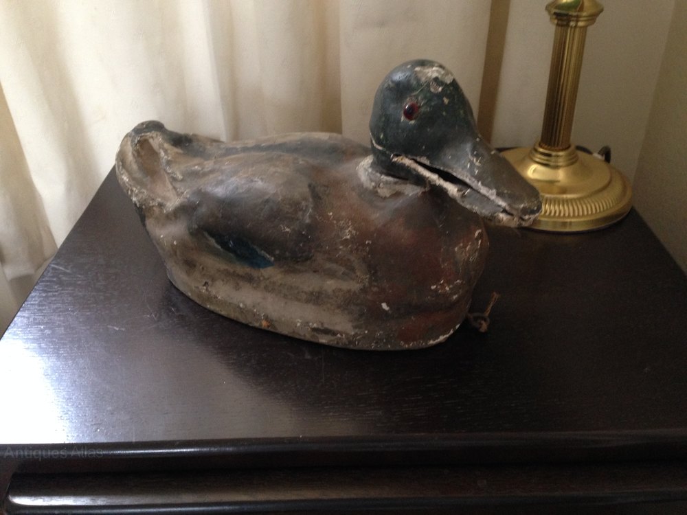 Antiques Atlas - Paper Mache Decoy Duck