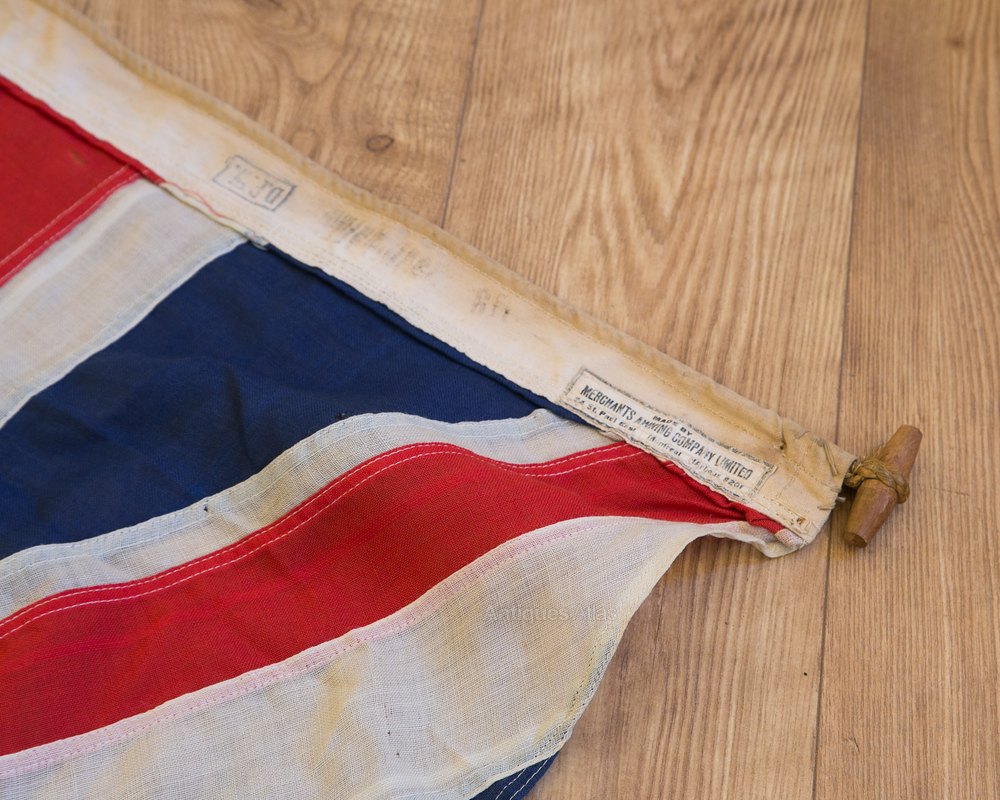 Antiques Atlas - WW2 British Union Flag C/w Makers Label - POW Camp