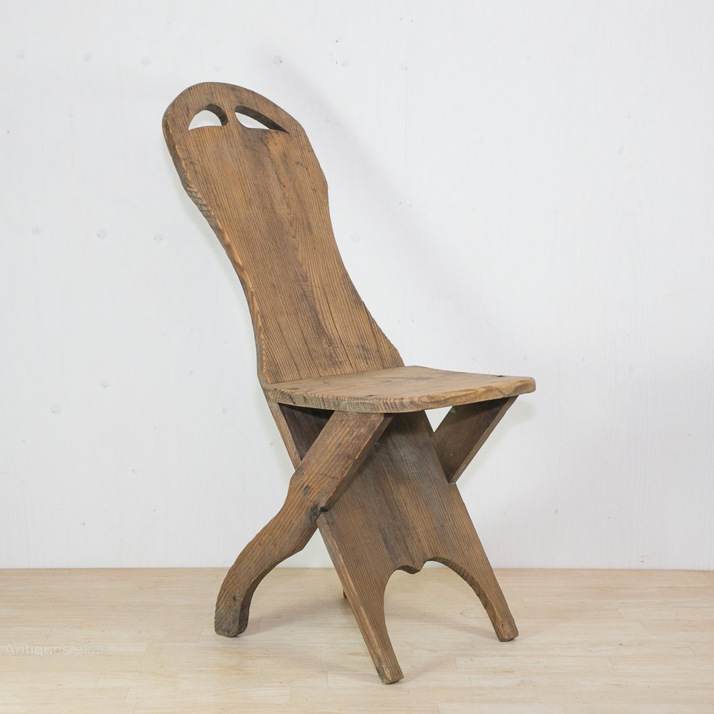 Antique French Rustic Chair - Early 20th C. - Antiques Atlas