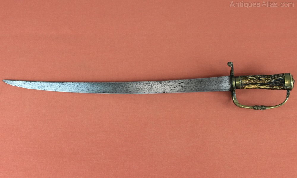 Antiques Atlas - Early 18th Century Stag Horn Hunting Hanger as883a745