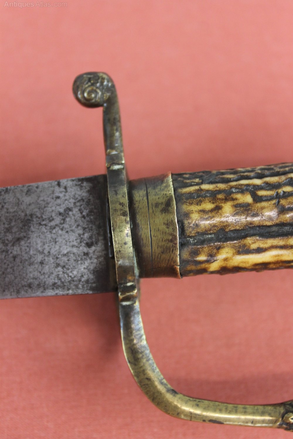 Antiques Atlas - Early 18th Century Stag Horn Hunting Hanger as883a745