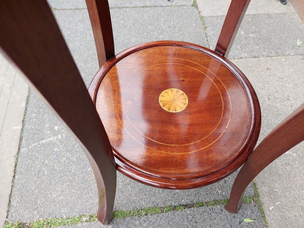 Edwardian Mahogany Torchere Stand - Antiques Atlas