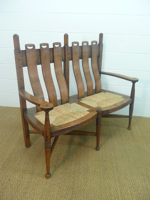 Arts & Crafts Liberty & Co Settle as157a274 - Antiques Atlas