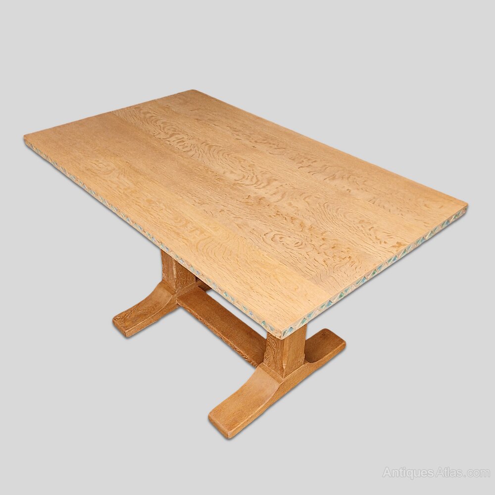 Heal's Limed Oak Small Refectory Table as157a955 - Antiques Atlas