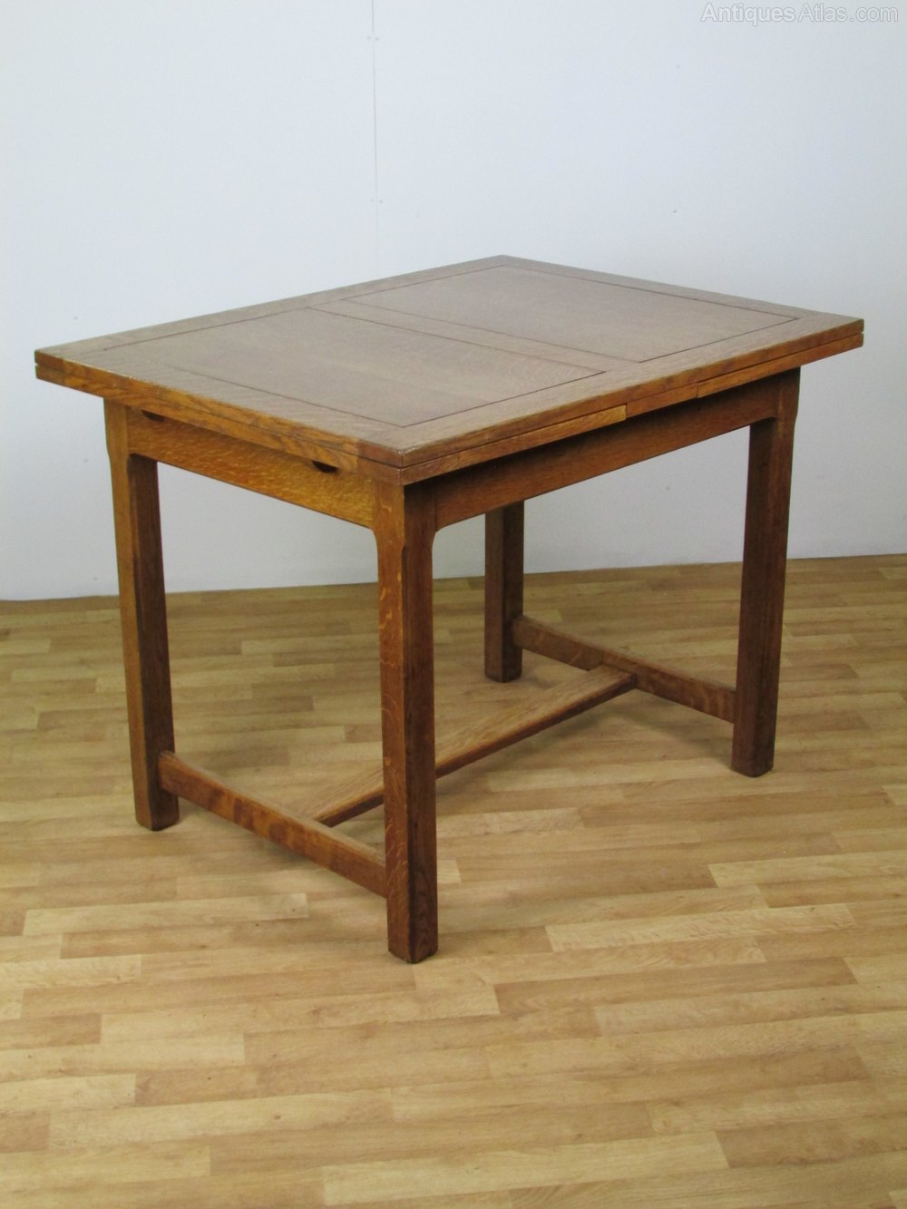Heal's Oak Extending Dining Table - Antiques Atlas