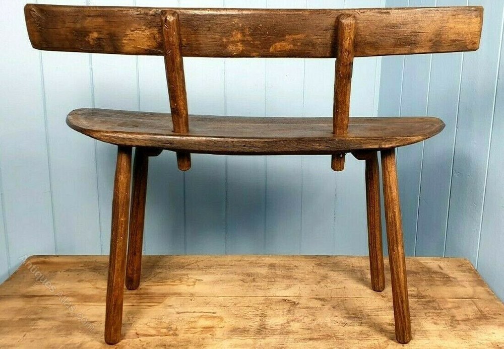 Antiques Atlas - Chair Rustic Scratch Built Wood 1940s Vintage Hand