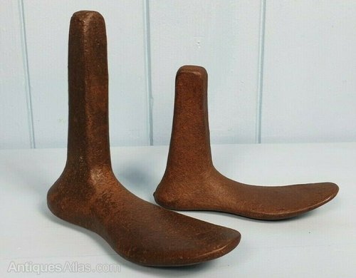 Antiques Atlas - Shoe Mould Trees Victorian Cobblers Cast Iron