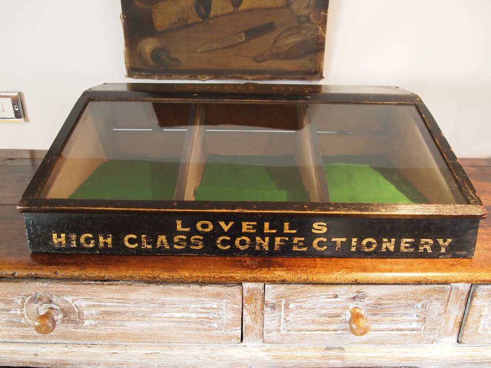 Display Case Haberdashery Advertising Shop C1920 as274a106 - Antiques Atlas